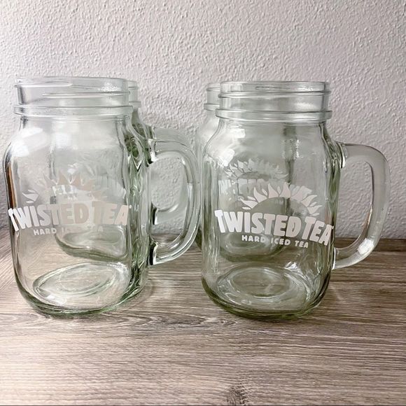 Twisted Tea | Kitchen | Twisted Tea Mason Jar Mug Glasses | Poshmark
